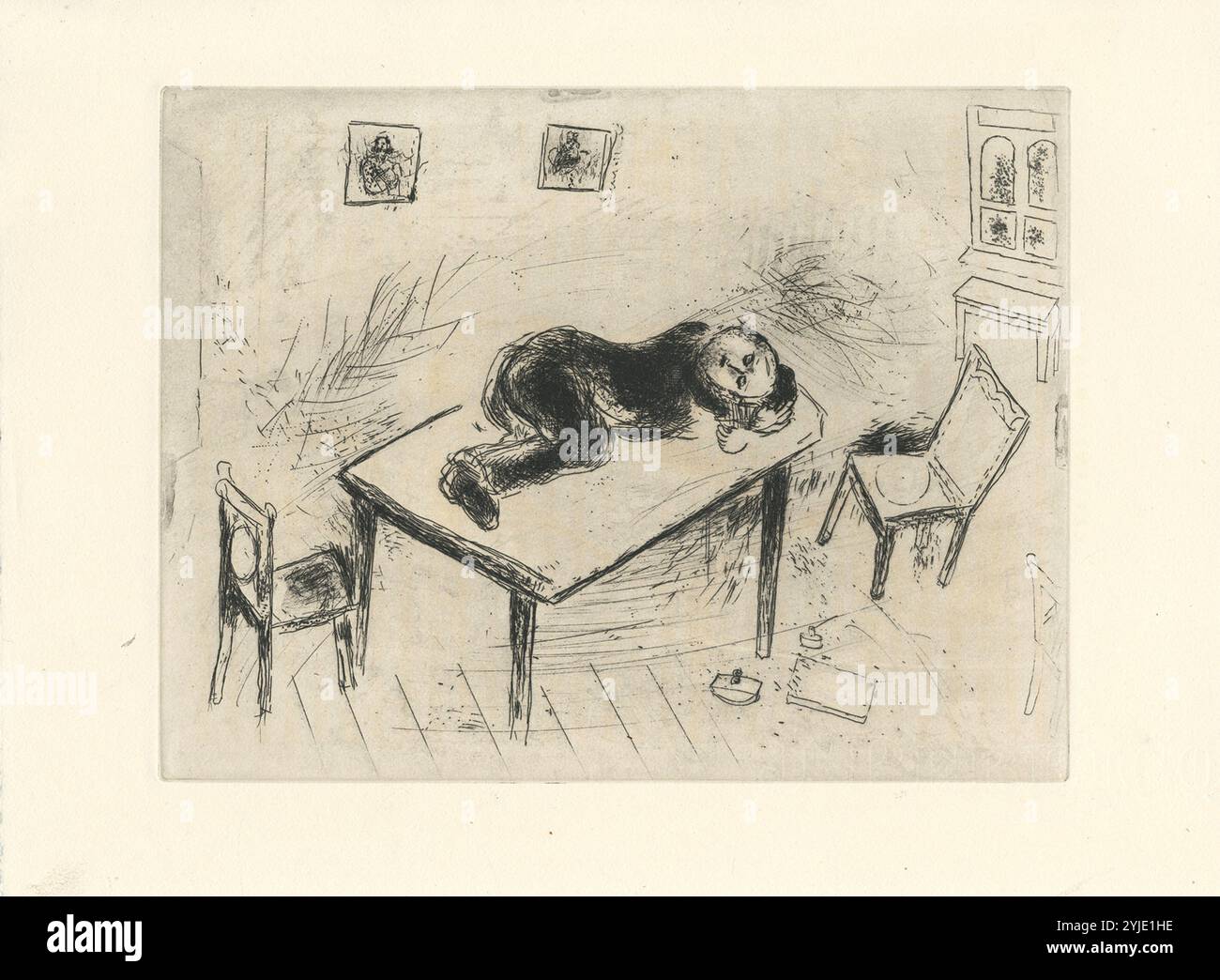 Illustration for the poem The Dead Souls by N. Gogol. Museum: PRIVATE COLLECTION. Author: MARC ...