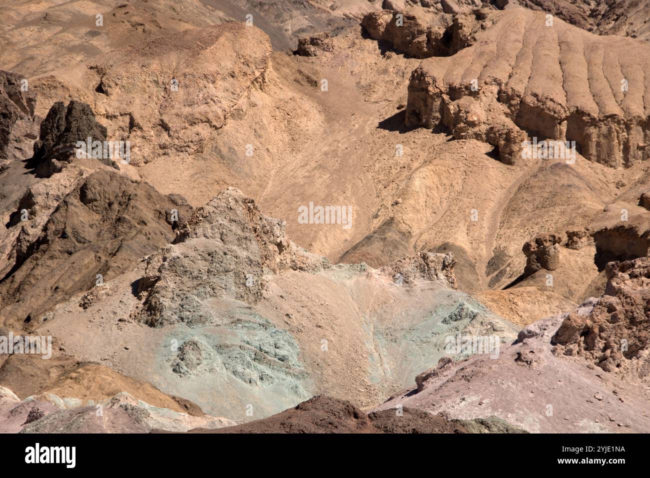 Artist's Palette is located on the slopes of the Black Mountains in ...