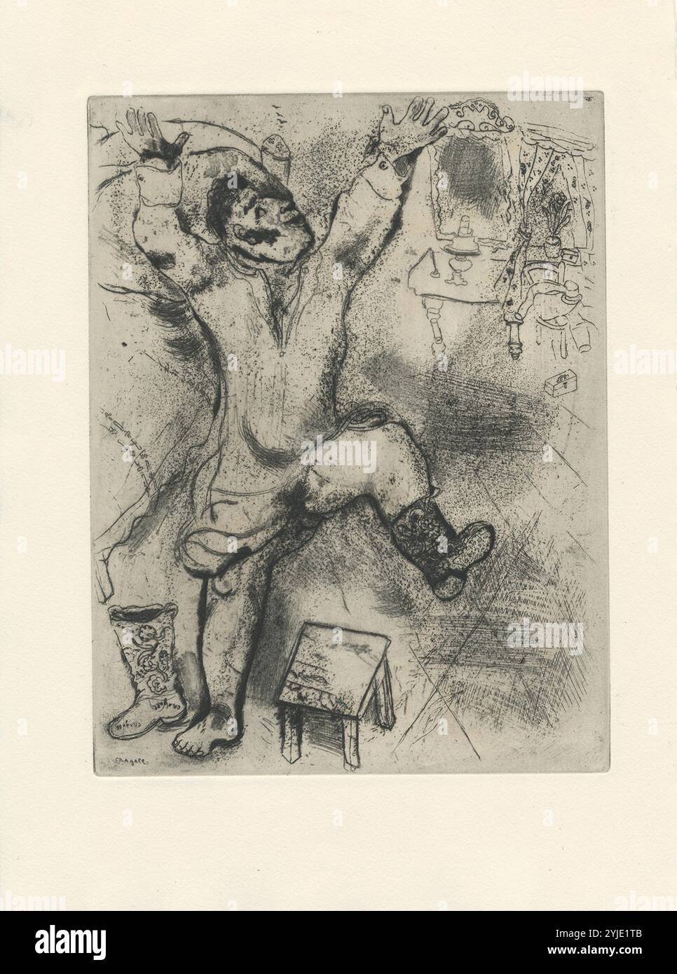 Illustration for the poem The Dead Souls by N. Gogol. Museum: PRIVATE COLLECTION. Author: MARC ...