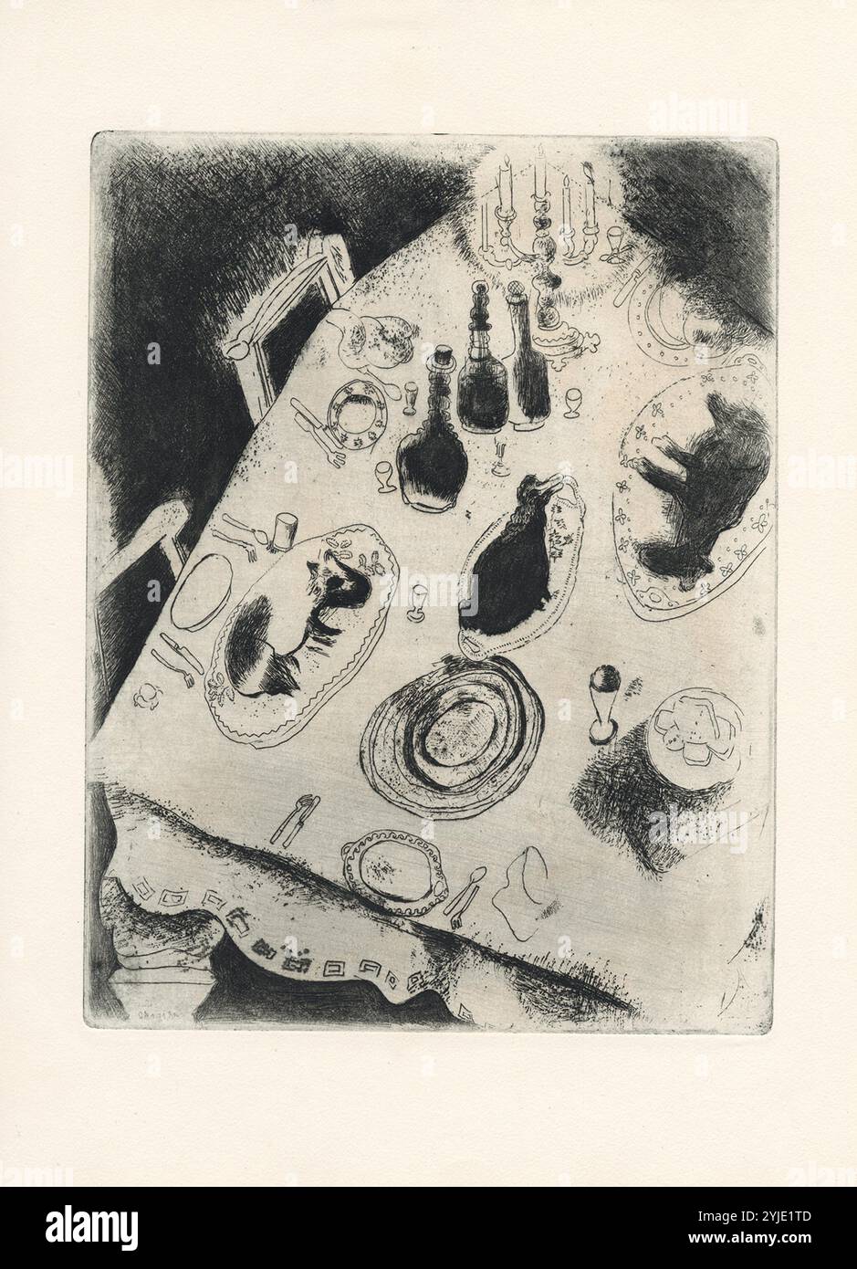 Illustration for the poem The Dead Souls by N. Gogol. Museum: PRIVATE COLLECTION. Author: MARC ...