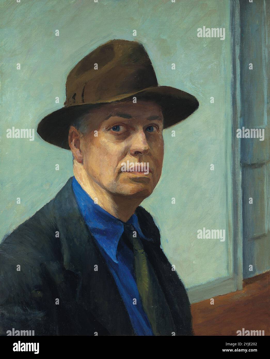 Painting edward hopper self portrait hi-res stock photography and ...