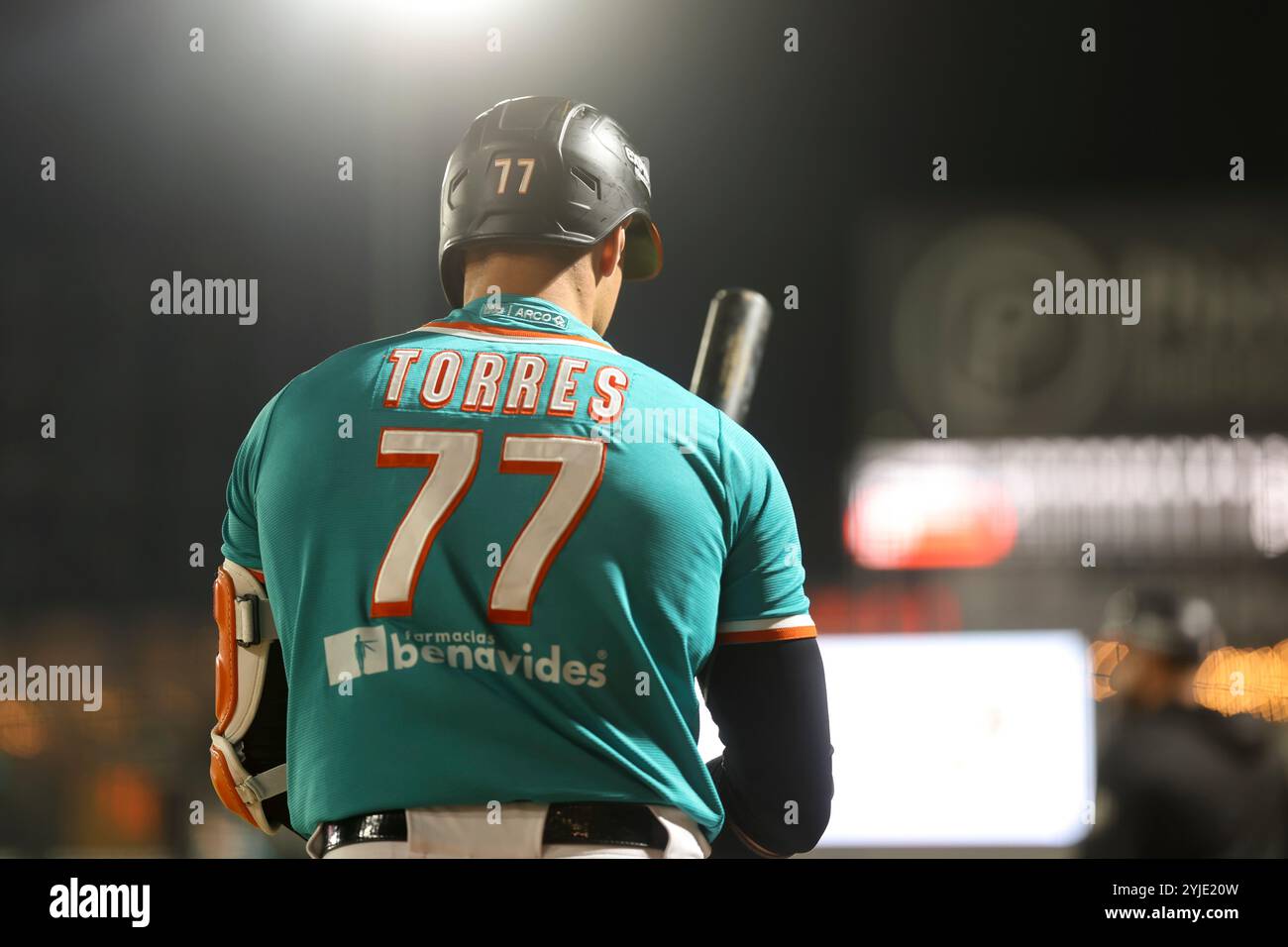 HERMOSILLO, MEXICO - NOVEMBER 13: Nicholas Torres of the Naranjeros de ...