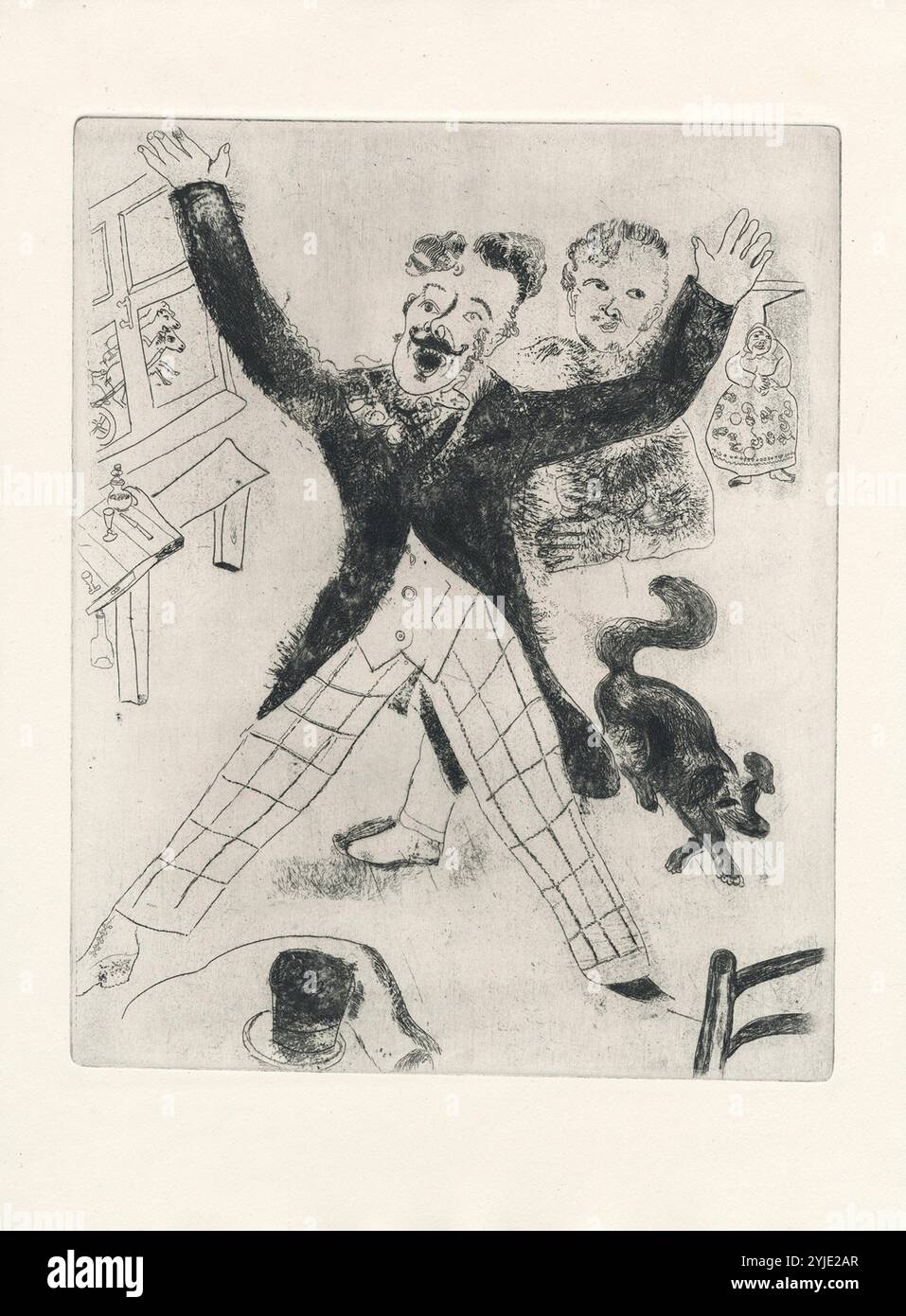 Illustration for the poem The Dead Souls by N. Gogol. Museum: PRIVATE COLLECTION. Author: MARC ...