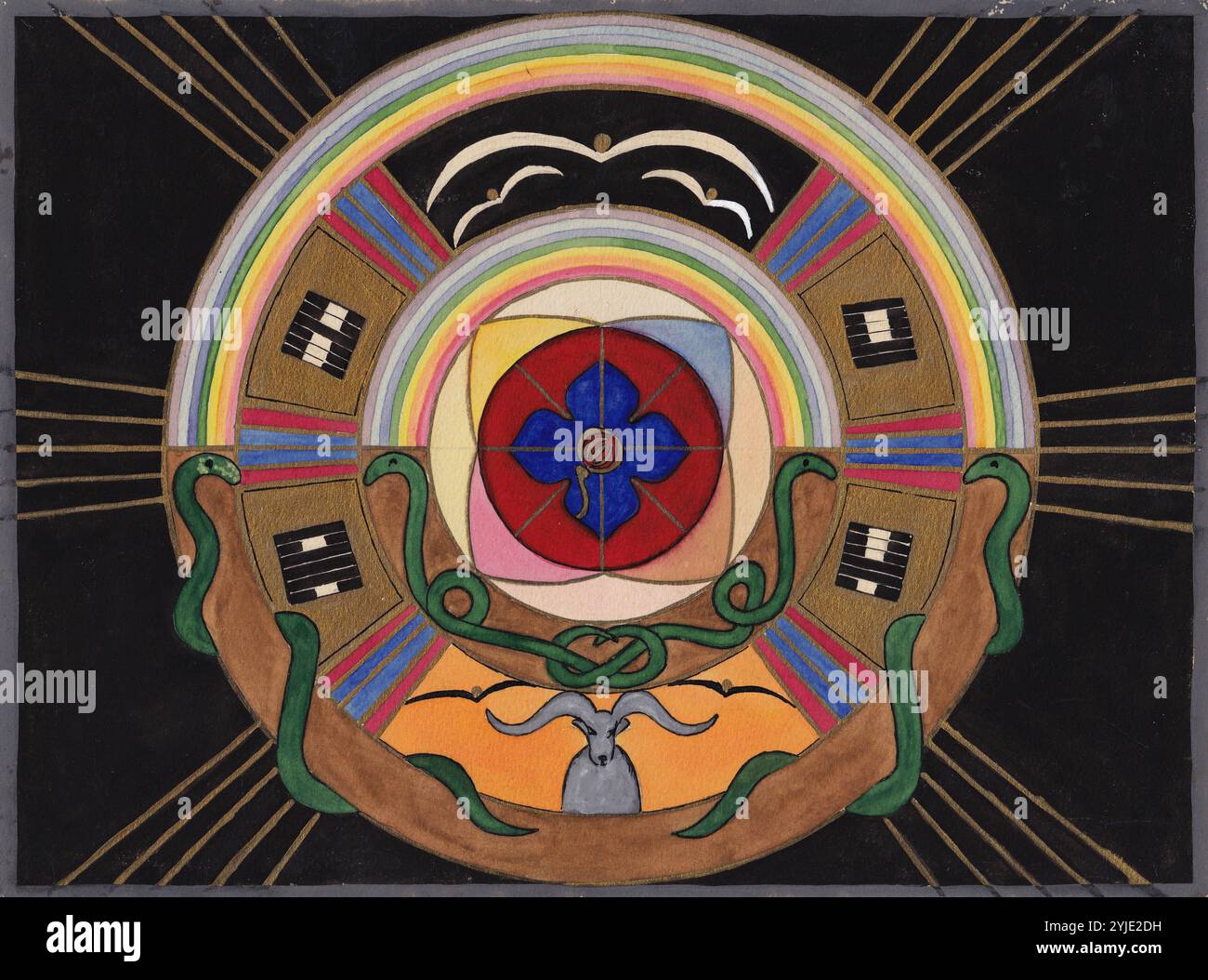 Illustration from The Red Book (Liber Novus) by Carl Gustav Jung ...