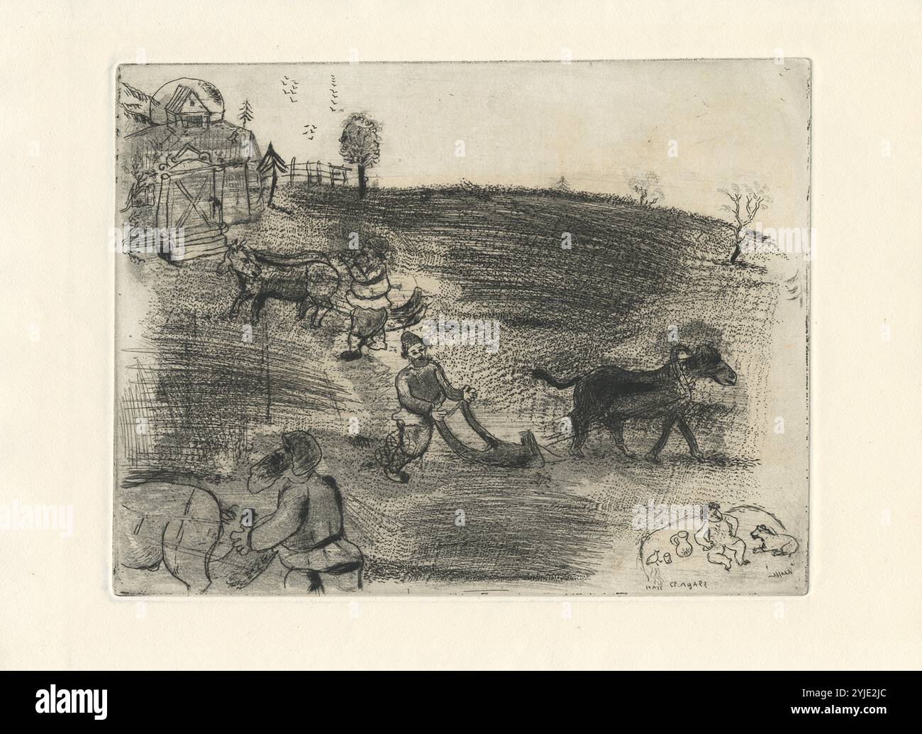 Illustration for the poem The Dead Souls by N. Gogol. Museum: PRIVATE ...