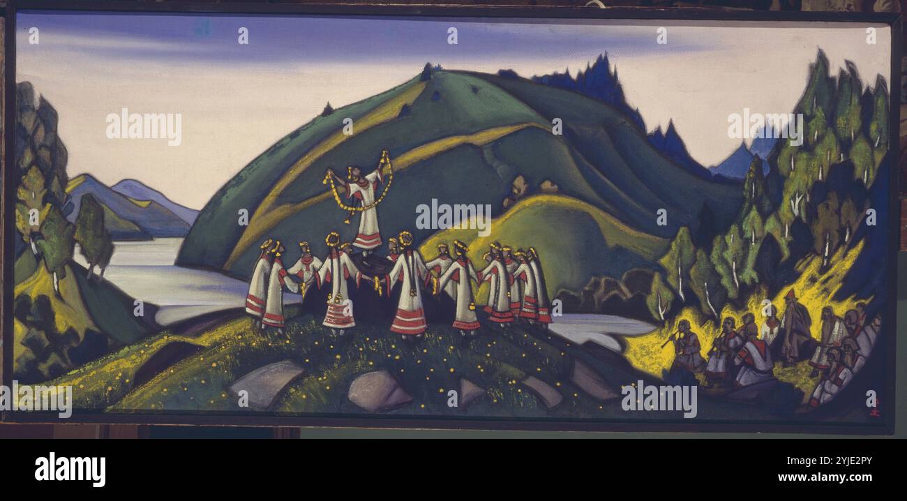 Stage design for the ballet The Rite of Spring (Le Sacre du Printemps ...