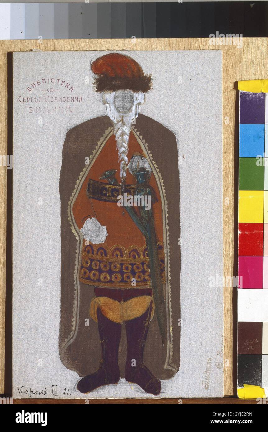 King Mark. Costume design for the opera "Tristan und Isolde" by R ...