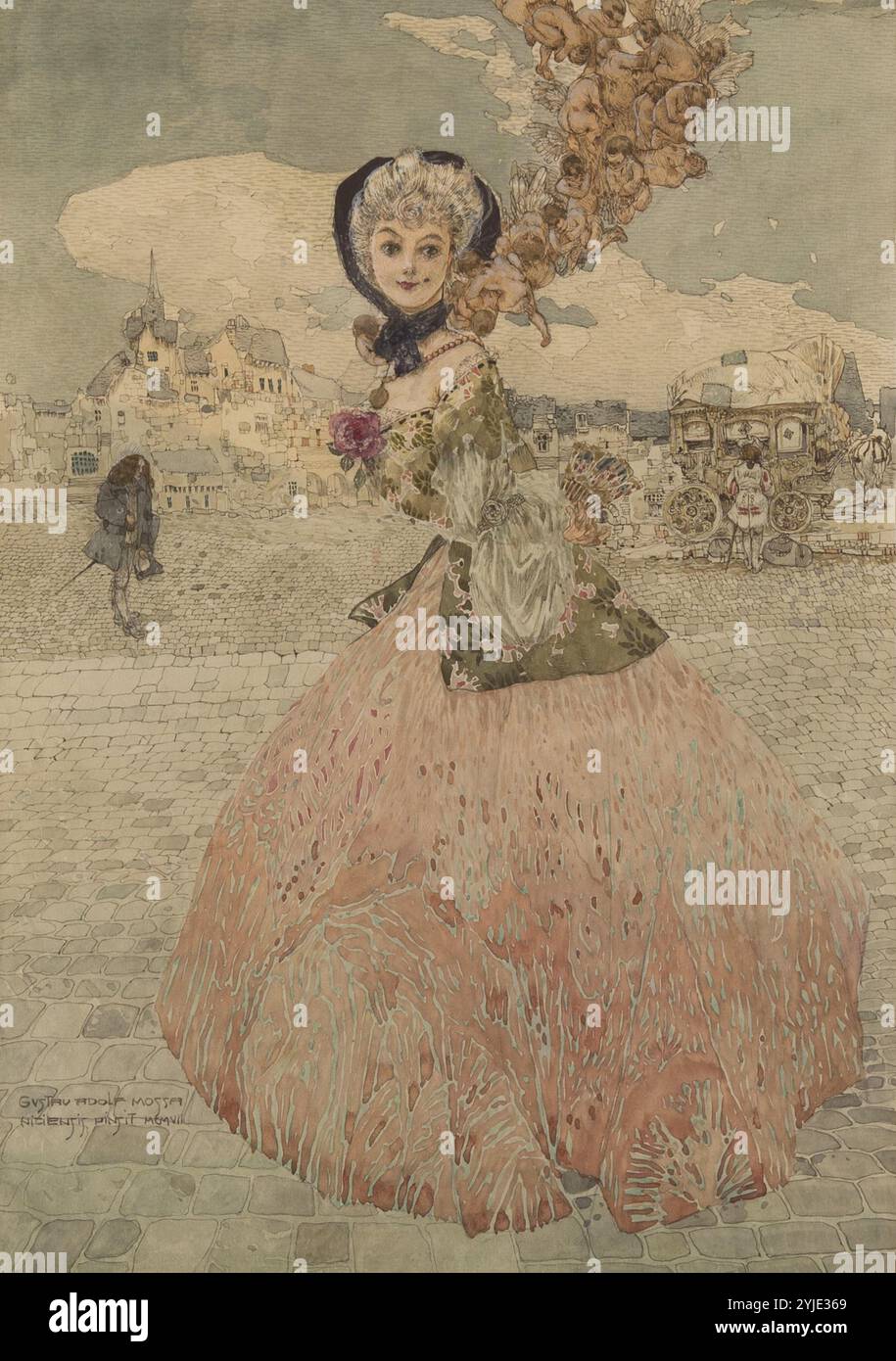 Manon. Museum: PRIVATE COLLECTION. Author: Gustav-Adolf Mossa ...