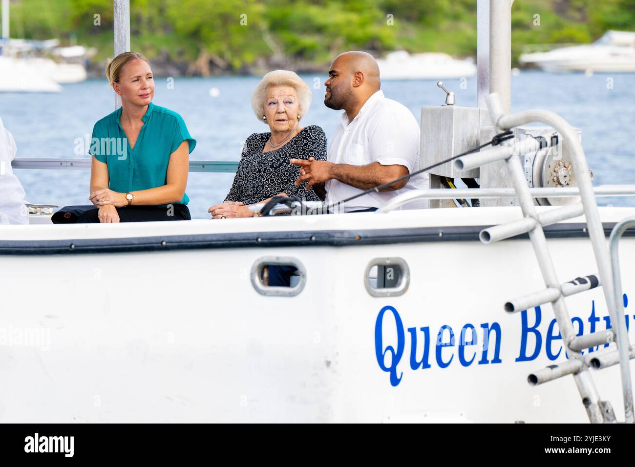 Philipsburg, Sint Maarten. 14th Nov, 2024. Princess Beatrix during a ...