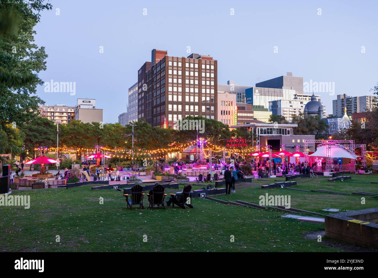 Les Jardins Gamelin, a lush cultural space in the Place Émilie-Gamelin ...
