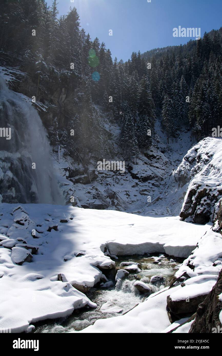 The Krimml Waterfalls in the western part of Pinzgau, Austria., Die ...