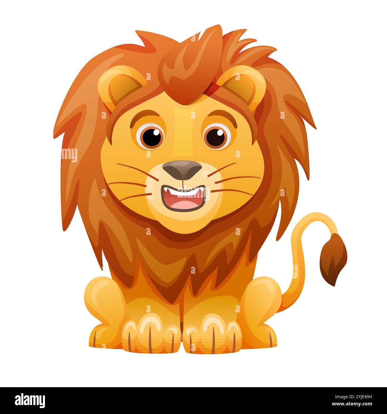 Children sitting the lion hi-res stock photography and images - Alamy