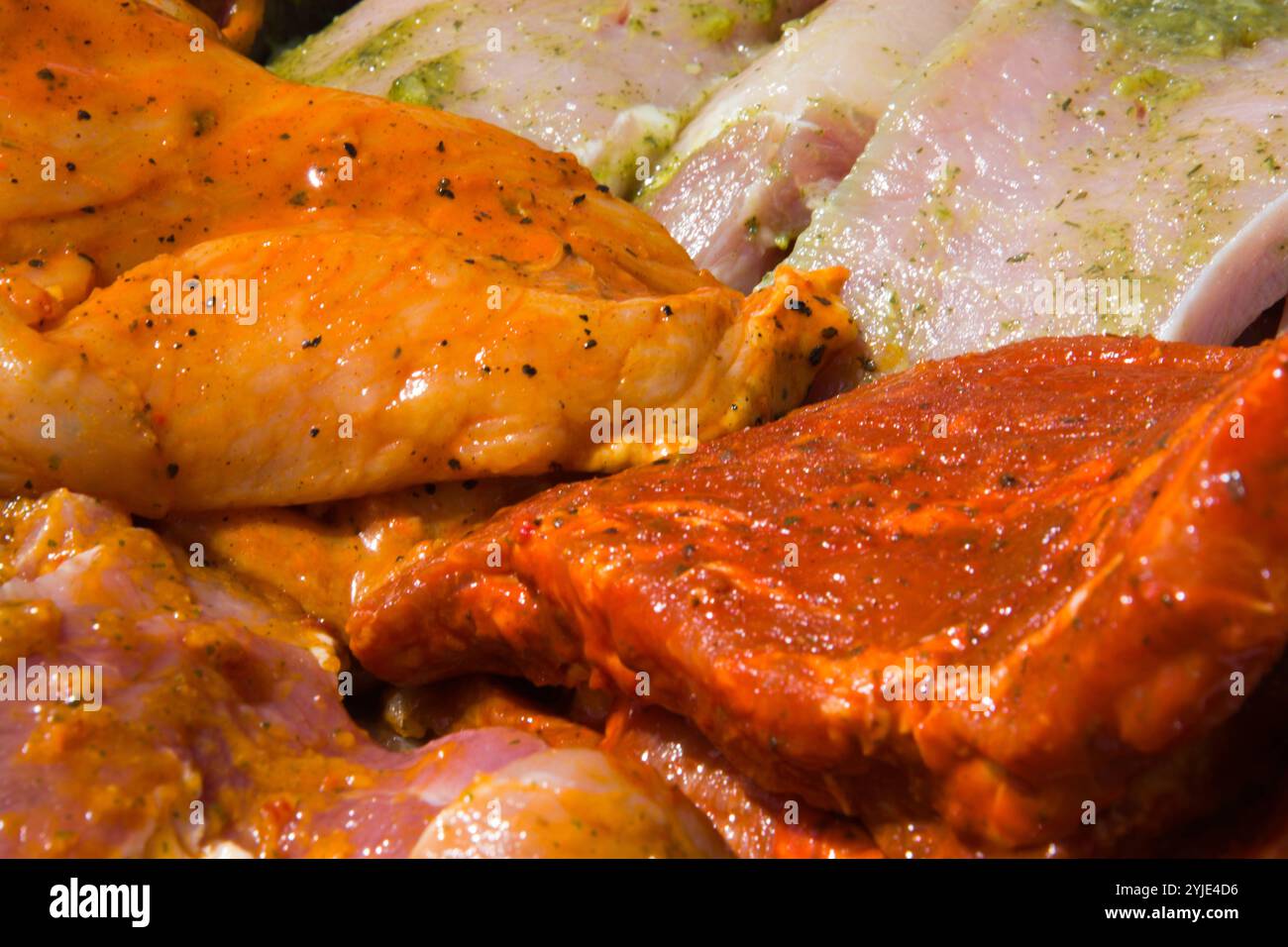 grilled meat, Grillfleisch Stock Photo - Alamy