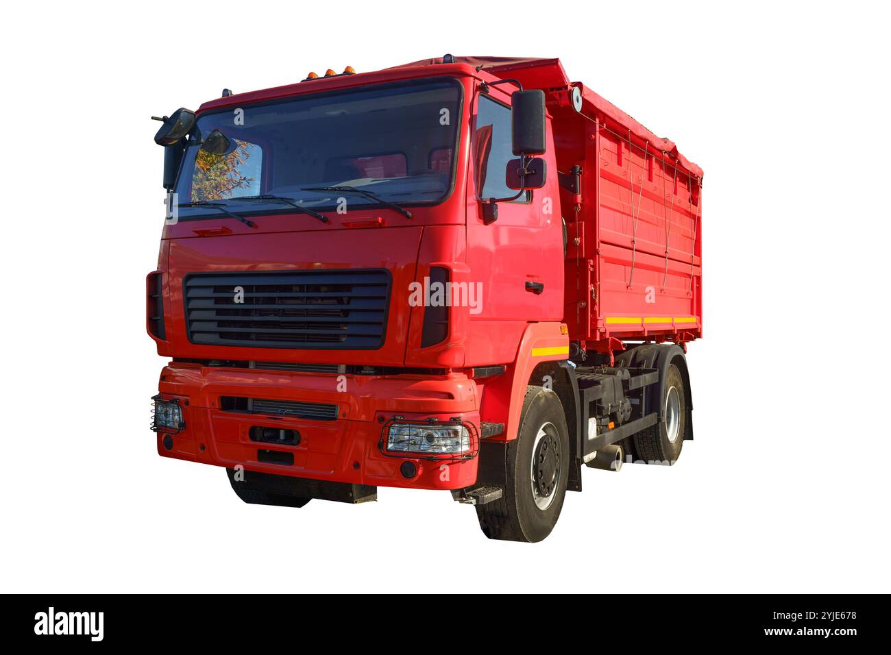 Red tipper dump truck for construction work hi-res stock photography ...