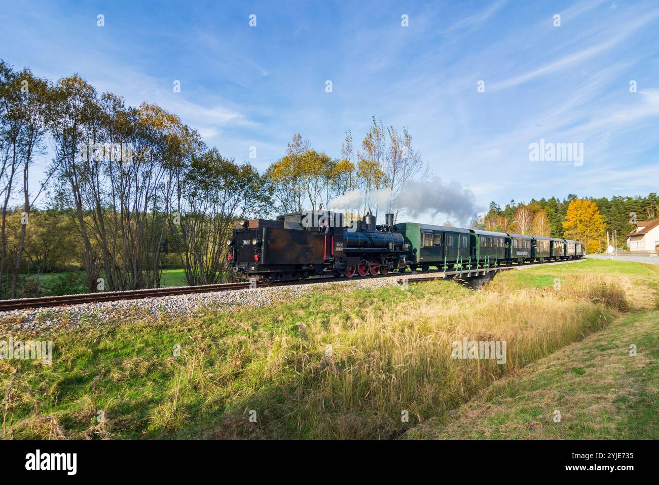 Litschau: narrow gauge steam locomotive train in hamelt Gopprechts ...