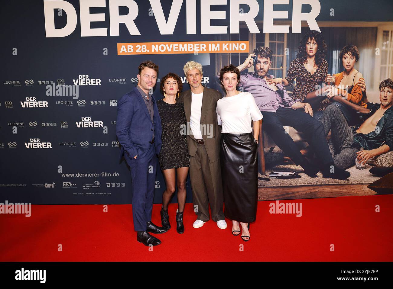 Friedrich Muecke, Lucía Barrado, Florian David Fitz und Julia Koschitz bei der „Der Vierer“ Film ...