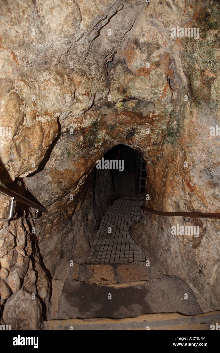 Hewn entrance to the Gihon Spring in the Kidron Valley, Jerusalem main ...