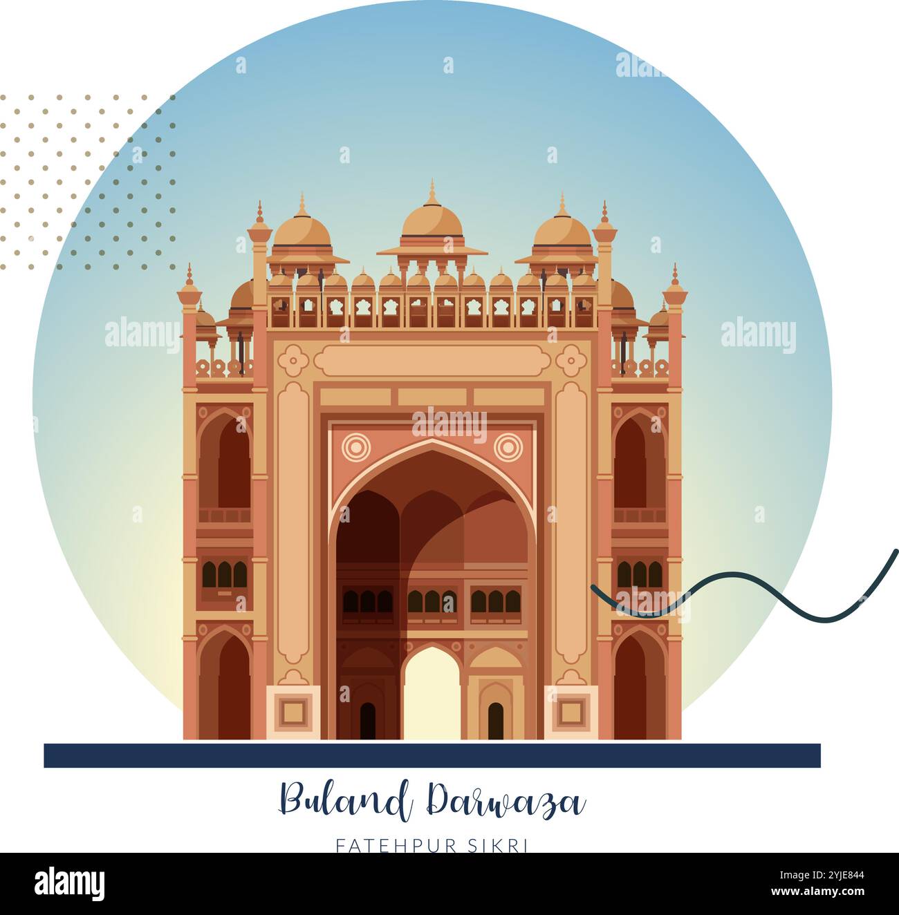 Fatehpur sikri palace Cut Out Stock Images & Pictures - Alamy