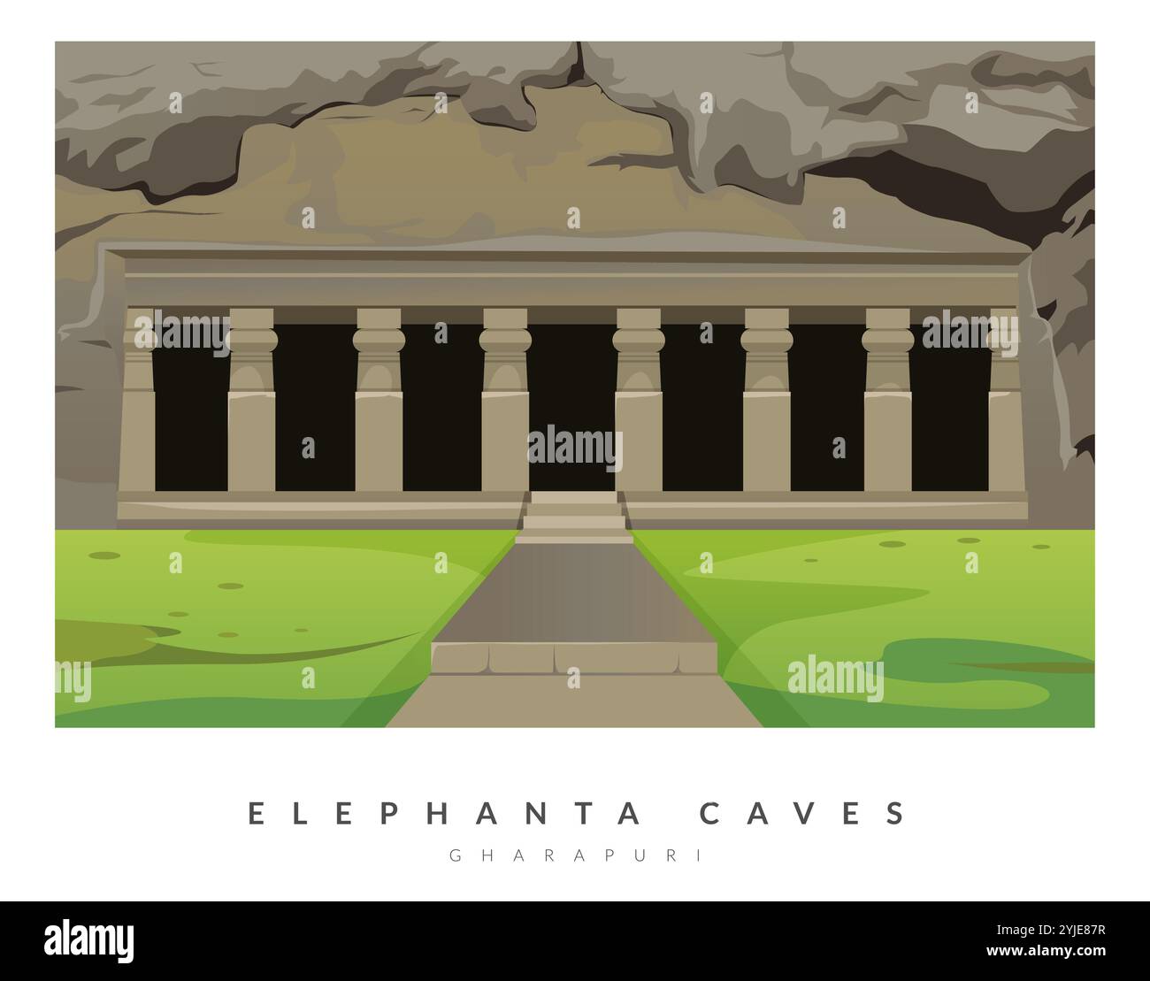Elephanta caves shiva Cut Out Stock Images & Pictures - Alamy