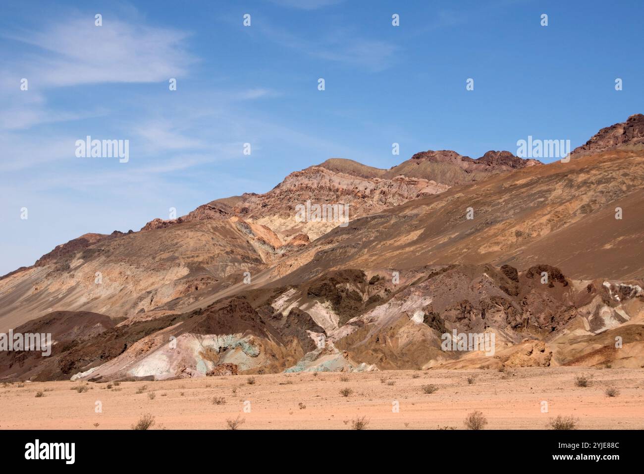 Artist's Palette is located on the slopes of the Black Mountains in ...