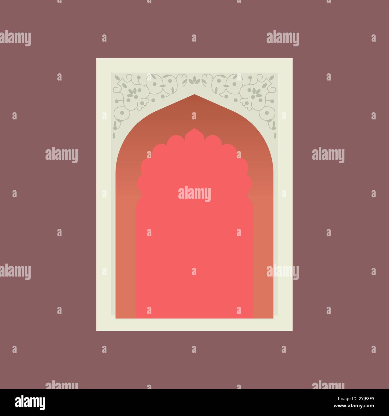 Beautiful mughal architecture building Stock Vector Images - Alamy