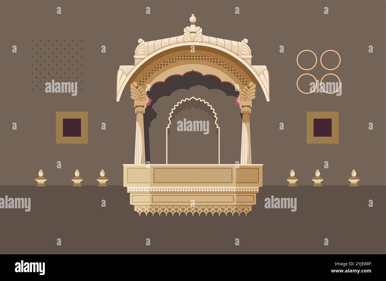 Traditional Rajasthani Window - Intricate Lattice Work - Stock ...