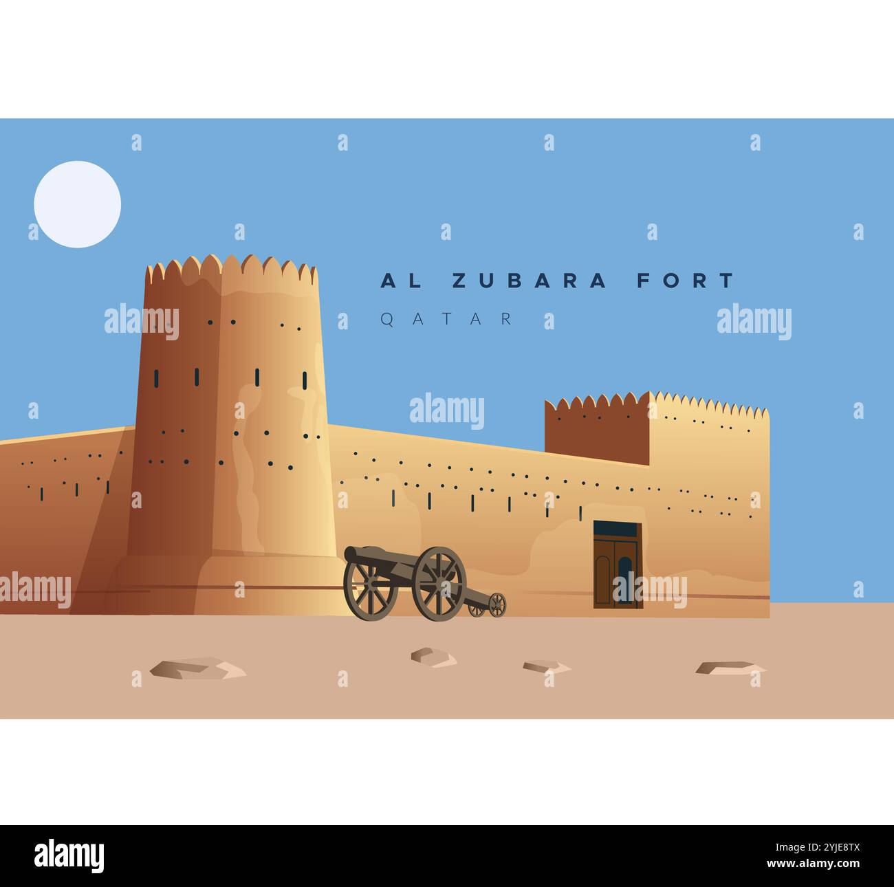 Traditional historical architecture in al Stock Vector Images - Alamy