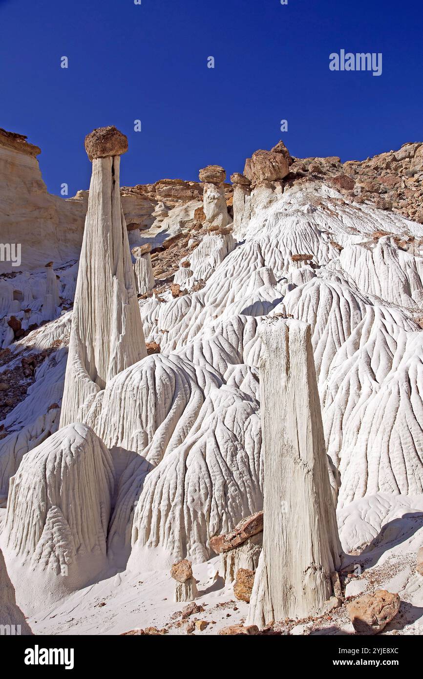 Wahweap Hoodoos (White Spirits) in Utah, USA, is a group of spires and ...