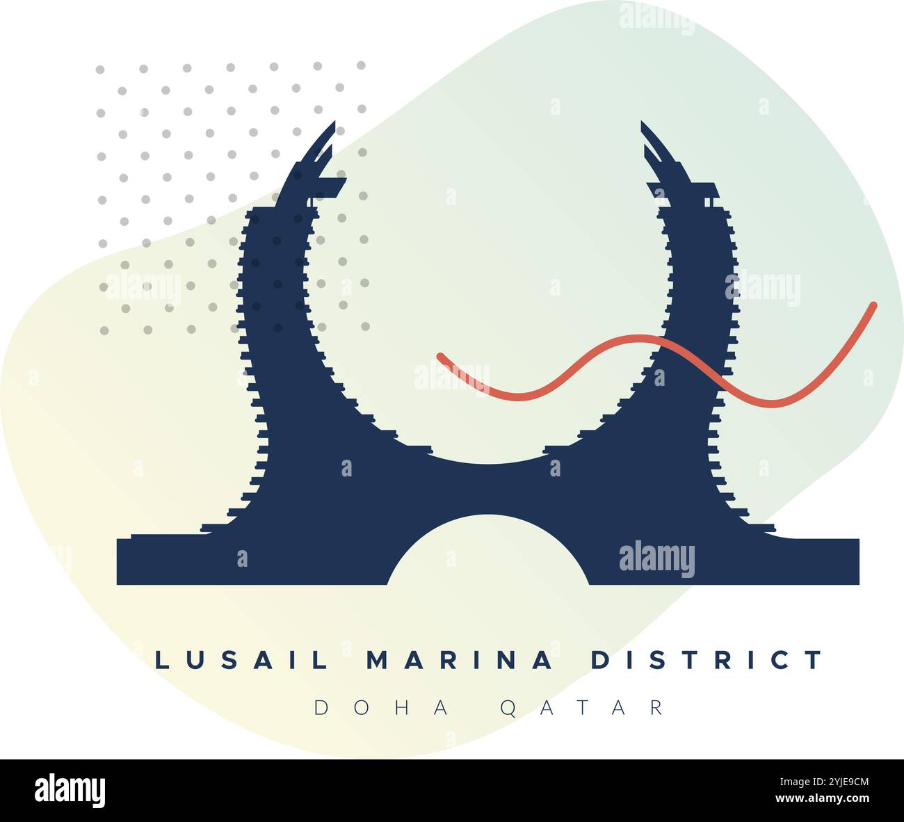 Lusail city construction Stock Vector Images - Alamy