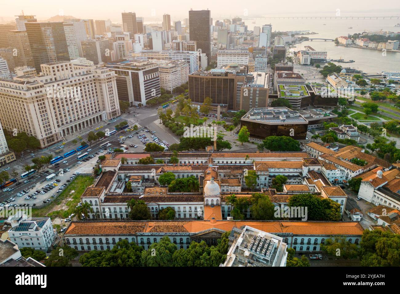 Aerial View of Large General Hospital of the Holy House of Mercy of Rio ...