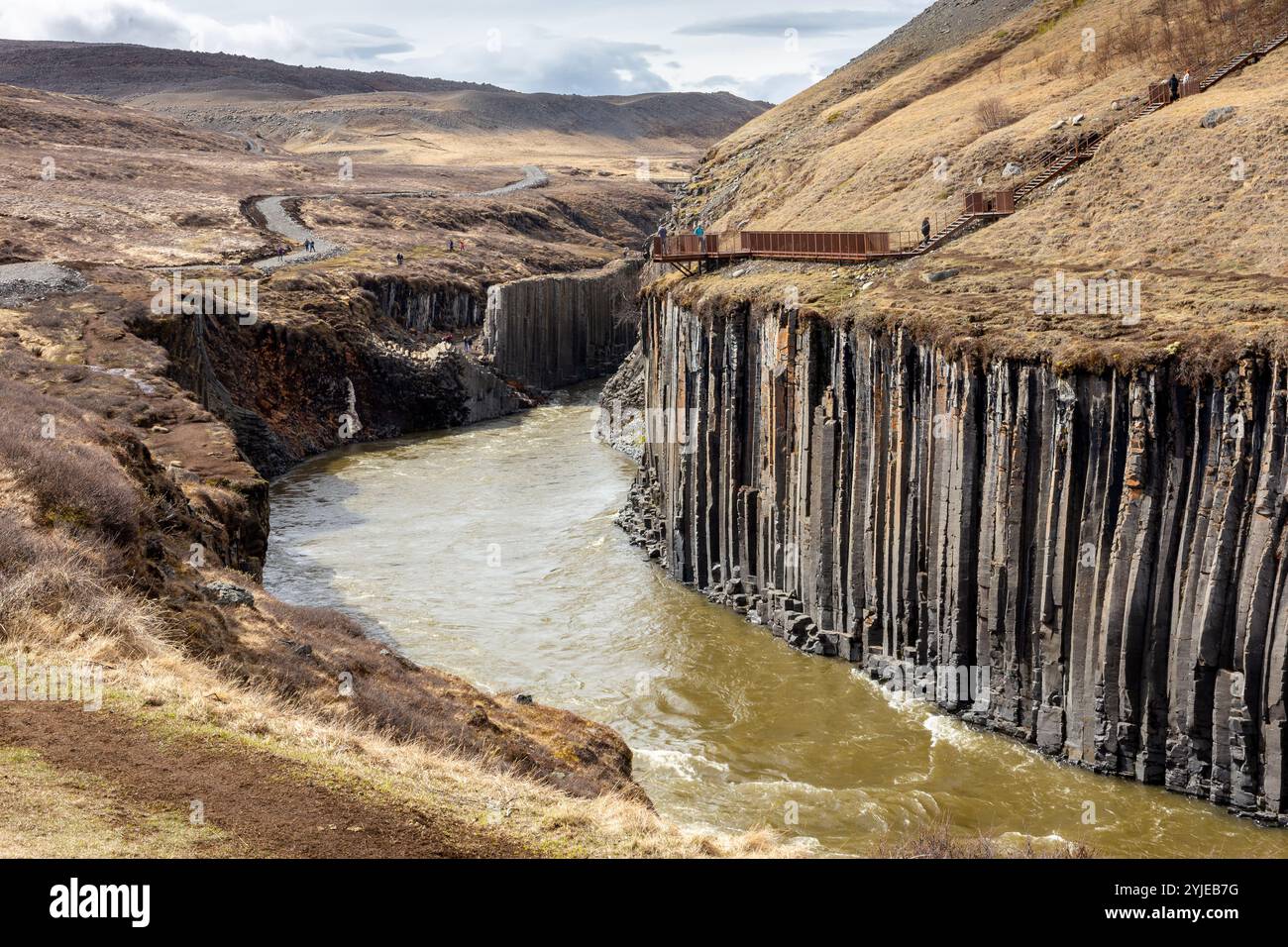 Studlagil canyon basalt landscape view hi-res stock photography and images - Alamy