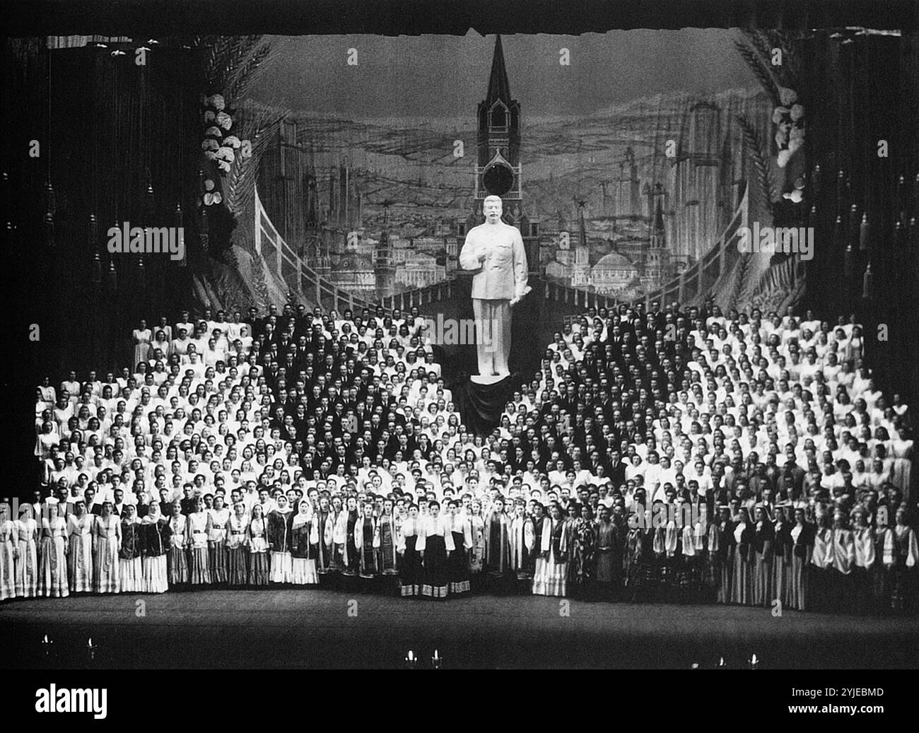Song of Joseph Stalin, Bolshoi Theatre, Moscow, December 1949. Museum ...