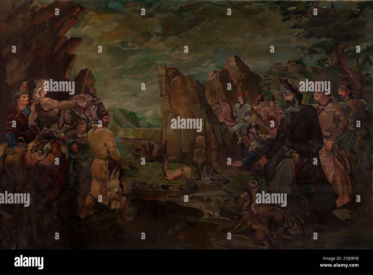 The Legend of the Founding of Tbilisi. Museum: PRIVATE COLLECTION ...