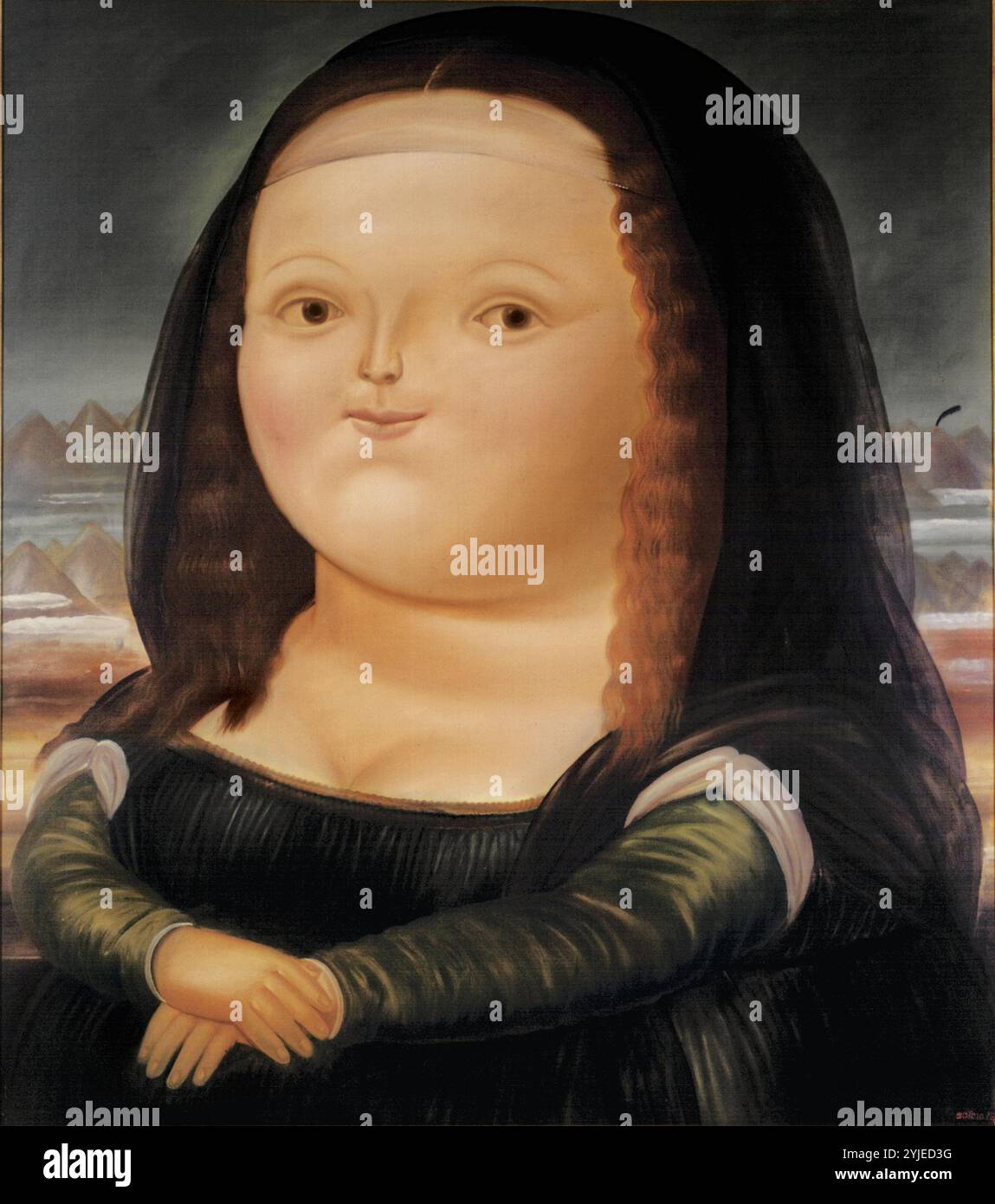 Fernando botero mona lisa hi-res stock photography and images - Alamy