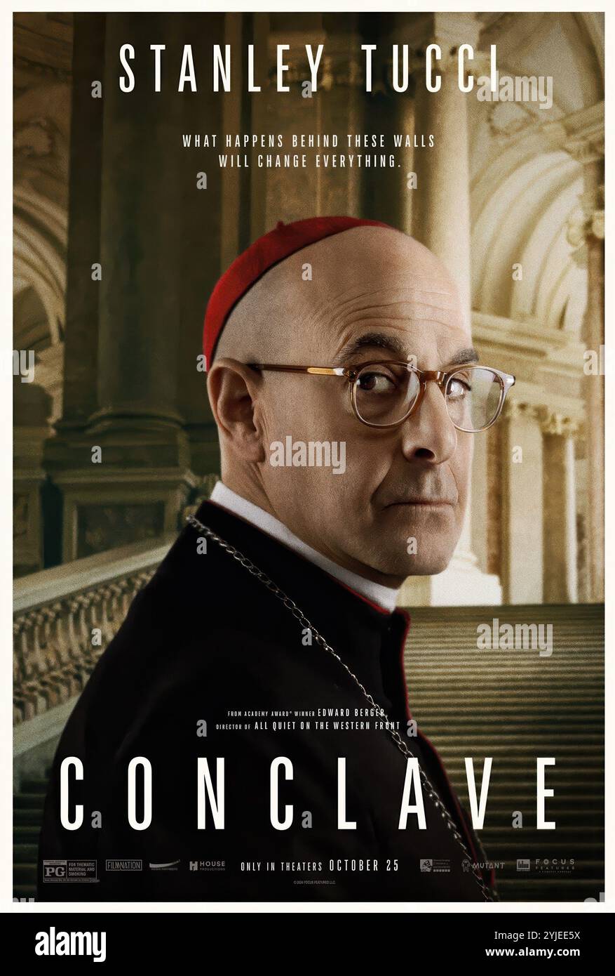 CONCLAVE, US character poster, Stanley Tucci, 2024. © Focus Features ...
