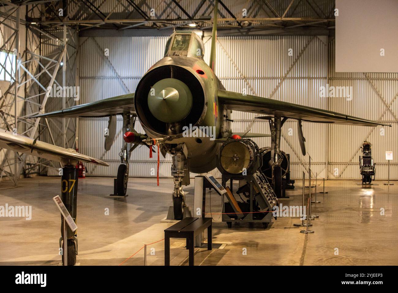 English Electric Lightning F2A on display in the Museum of Flight, East ...