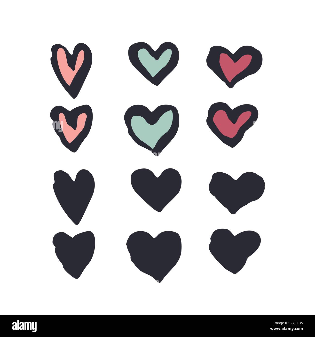 Hand drawn inky doodle hi-res stock photography and images - Alamy