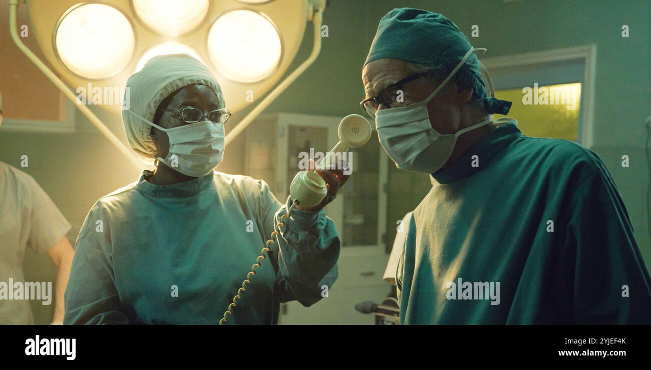 JOY, from left: Tanya Moodie, Bill Nighy as Patrick Steptoe, 2024. ph ...