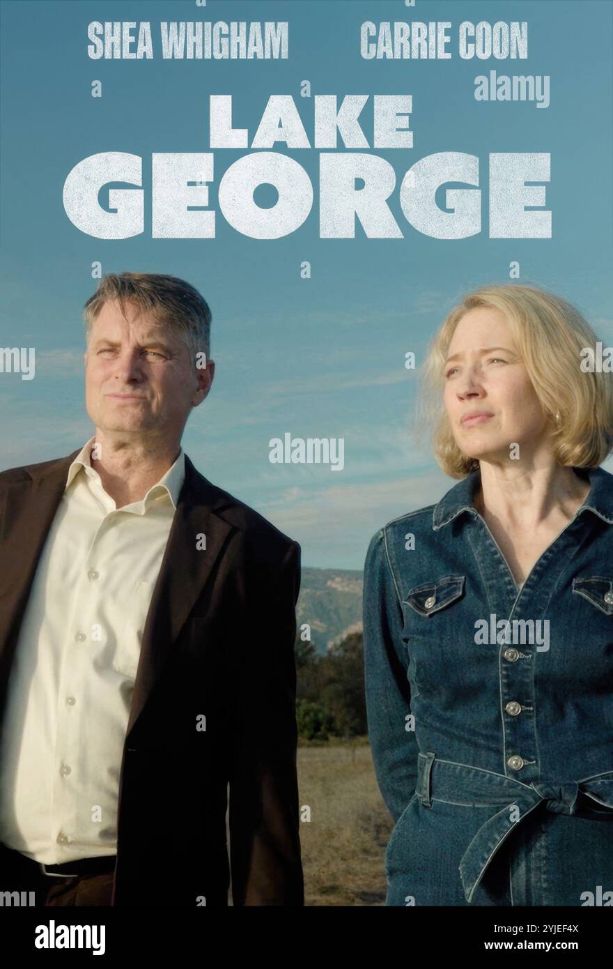 LAKE GEORGE, poster, from left: Shea Whigham, Carrie Coon, 2024 ...