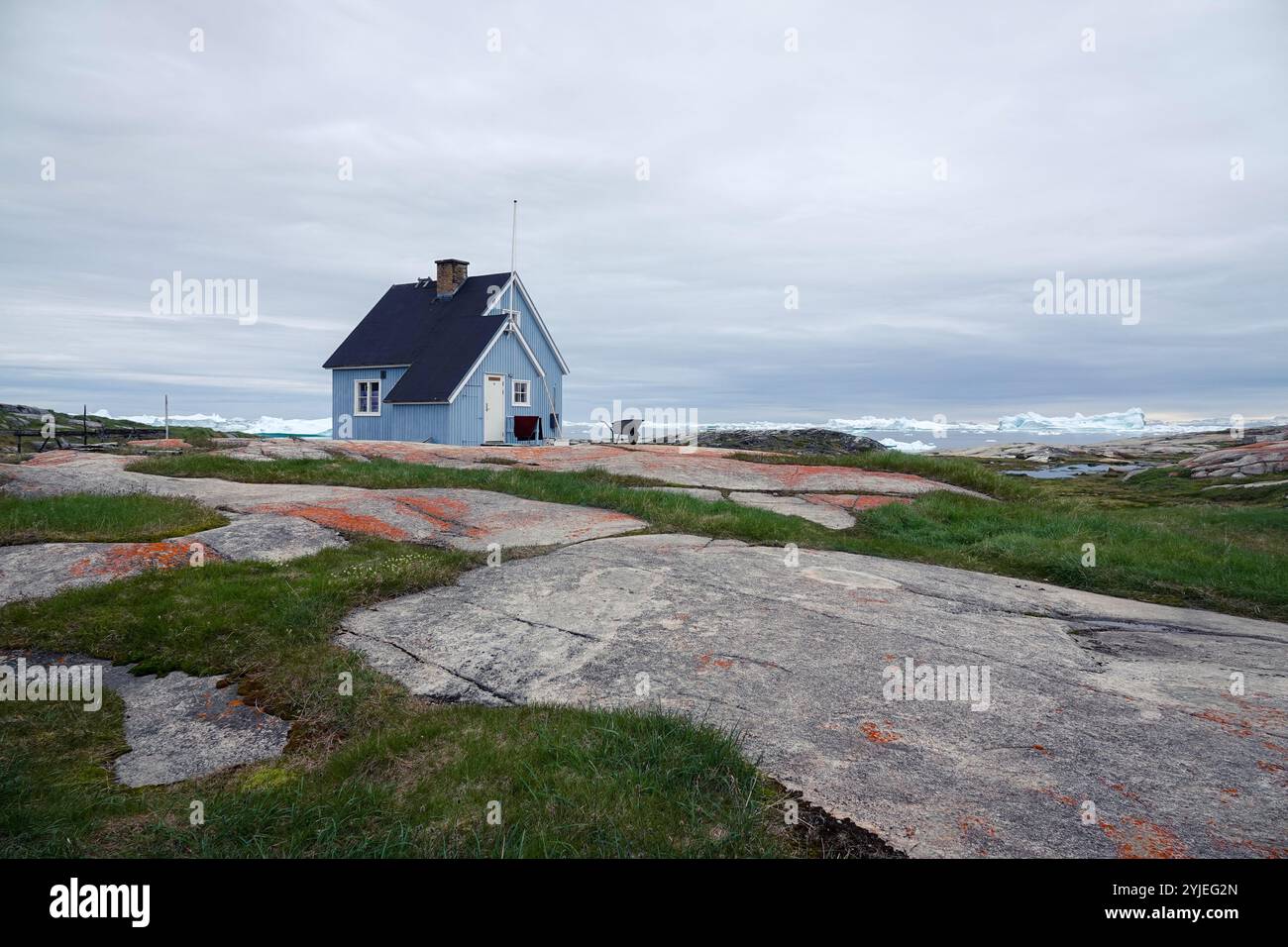 Secluded house in the arctic village Stock Photo - Alamy