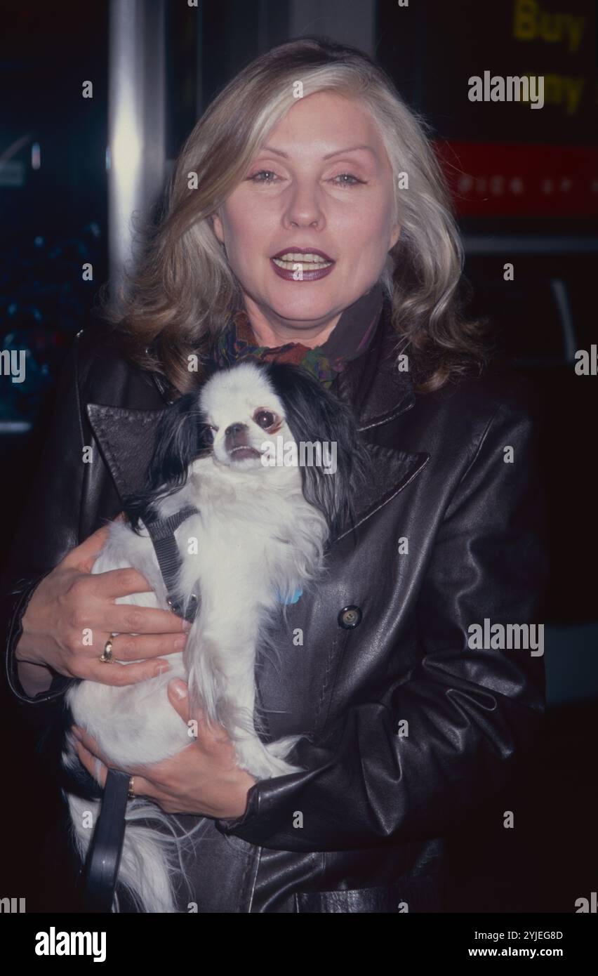 Deborah "Debbie" Harry and her dog Chi Chi attends the premiere of "Six ...