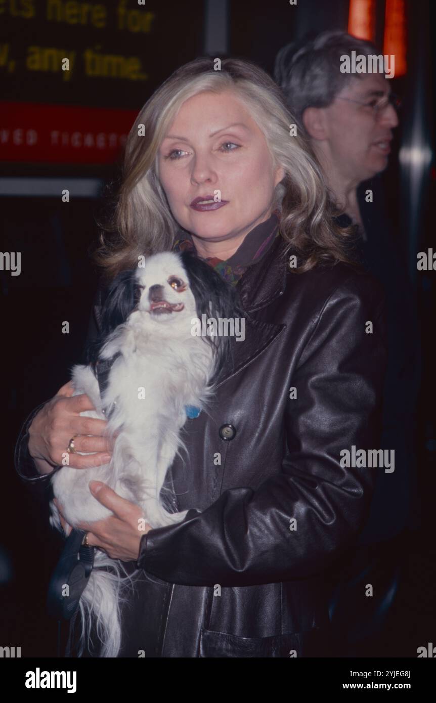 Deborah "Debbie" Harry and her dog Chi Chi attends the premiere of "Six ...