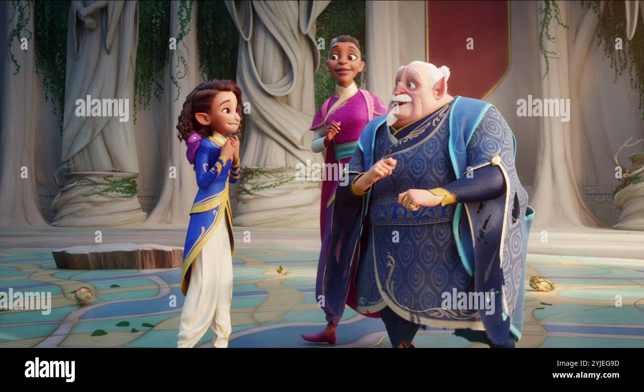 SPELLBOUND, from left: Princess Ellian (voice: Rachel Zegler), Nazara ...