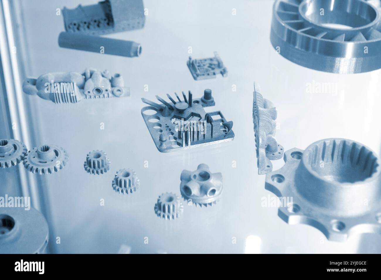 Objects printed on 3D printer from metal powder using Metal Jet ...
