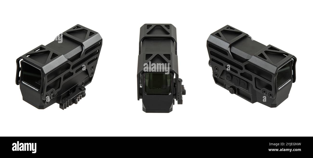 Modern optical collimator sight. Aiming device for shooting at short ...