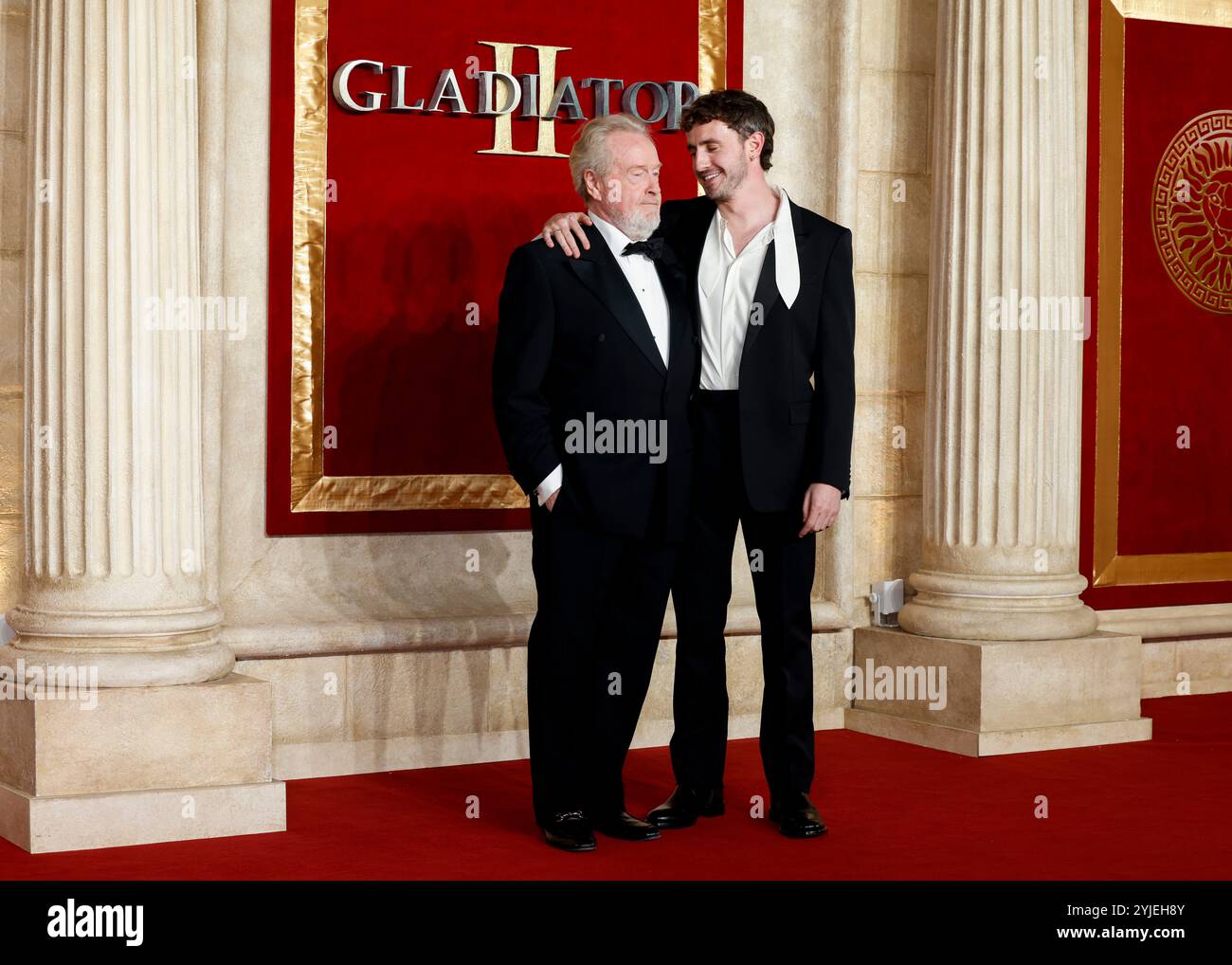 London, UK. 13th Nov, 2024. Ridley Scott and Paul Mescal attend the ...