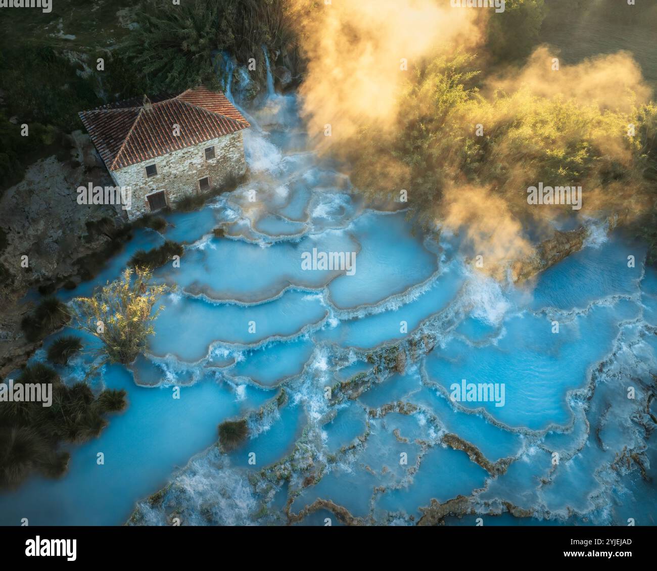Healing waters of saturnia thermal baths hi-res stock photography and ...