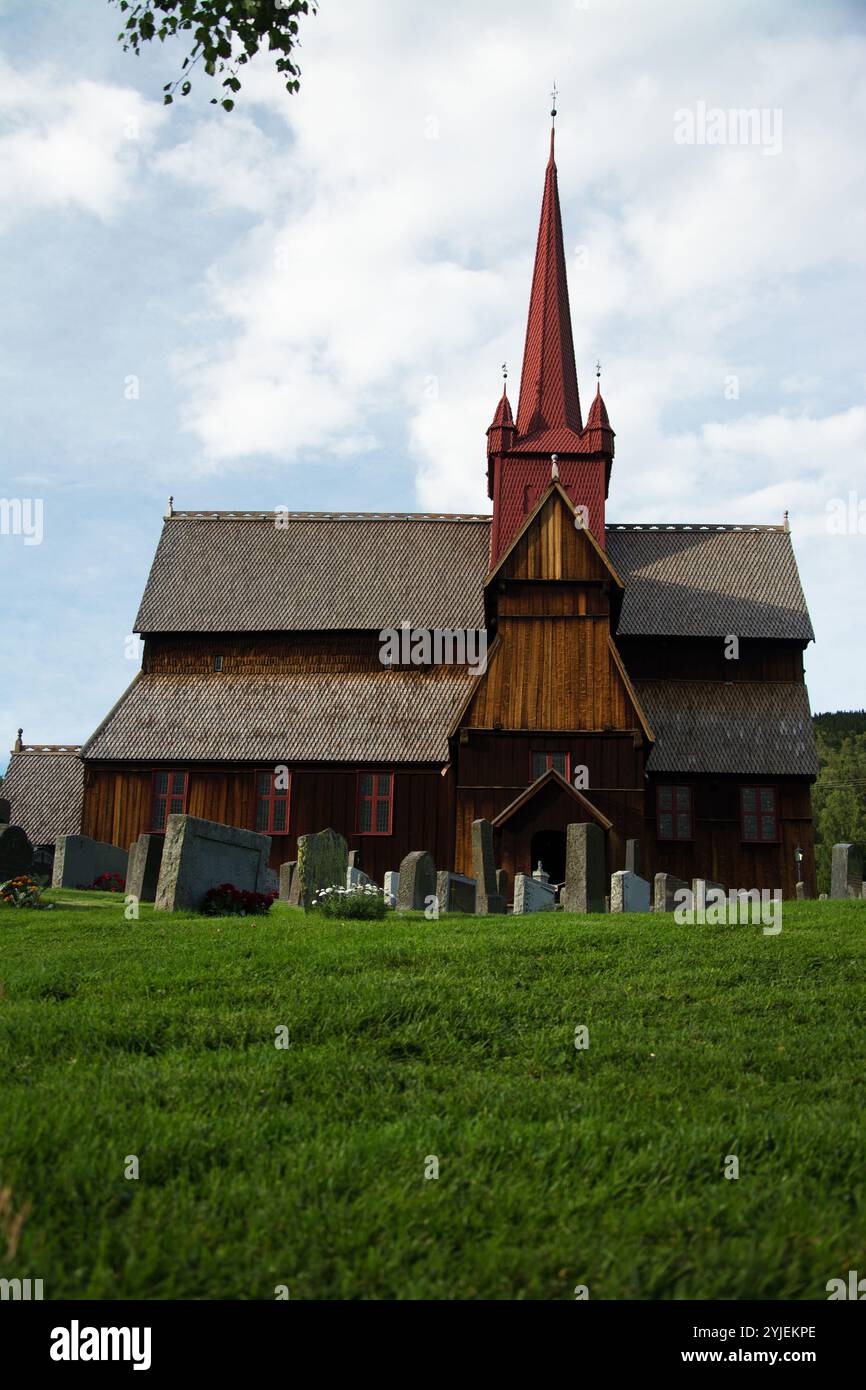 The stave church in Ringebu (Ringebu Stavkyrkje) is one of the 28 stave ...