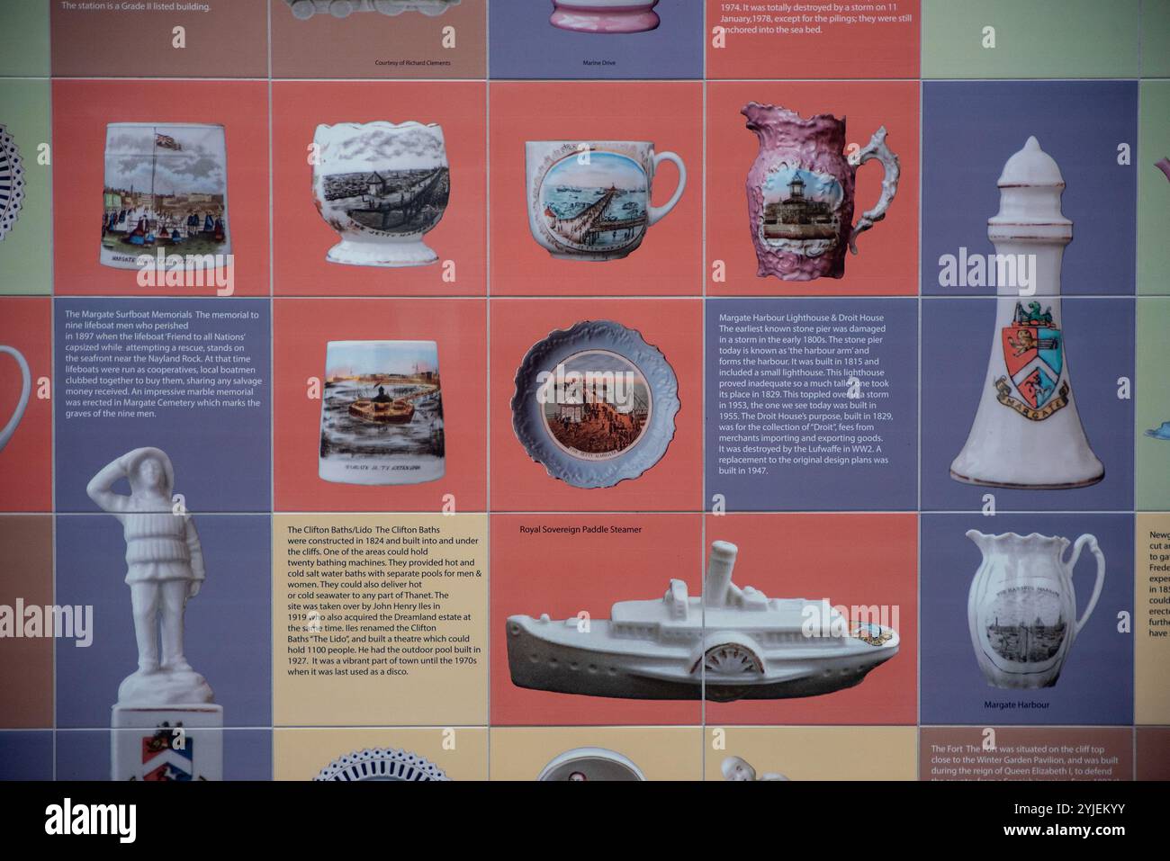 Margate, UK. 14th Nov, 2024. View of the art work that shows the long ...