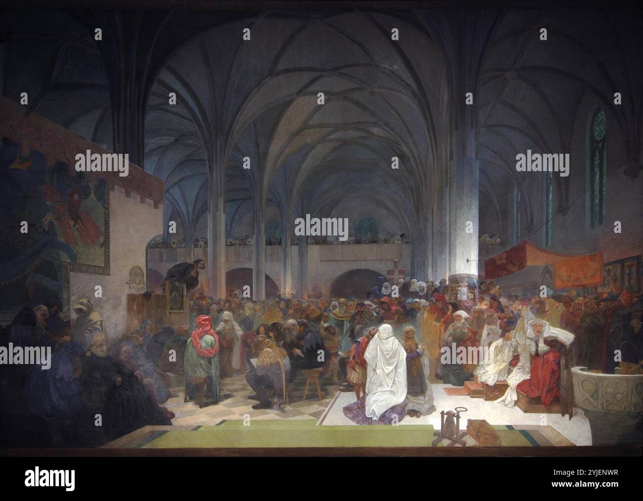 Master Jan Hus Preaching at the Bethlehem Chapel (The cycle The Slav ...